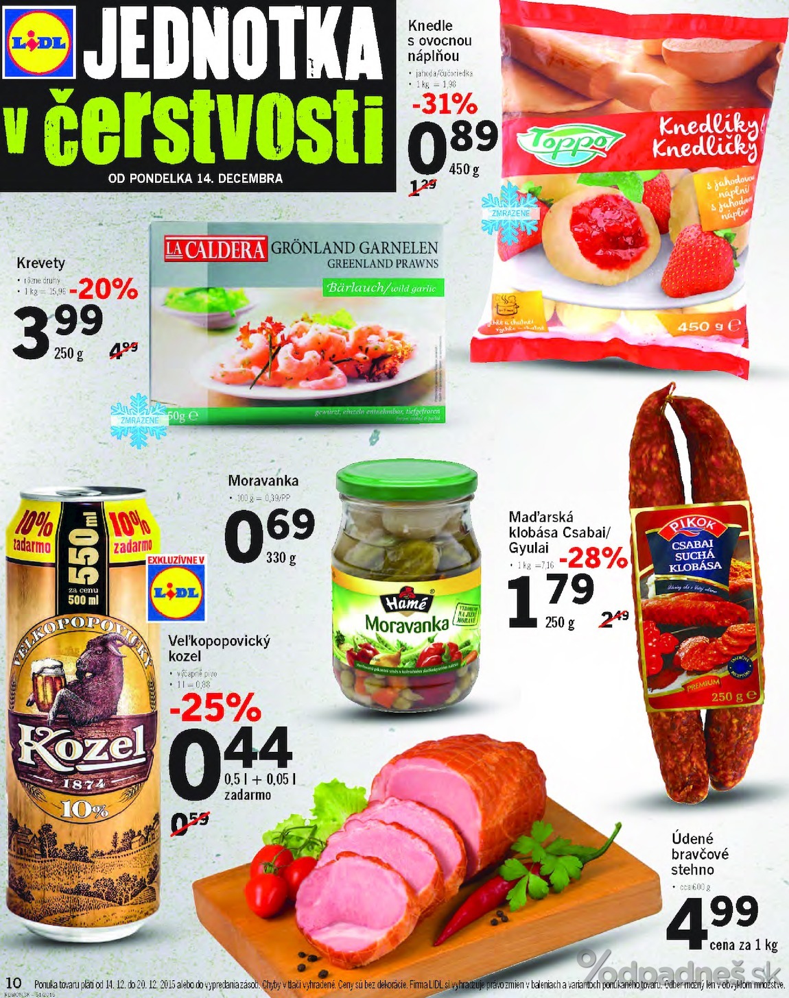 Lidl leták platný do 20.12.2015 | Letákovo.sk