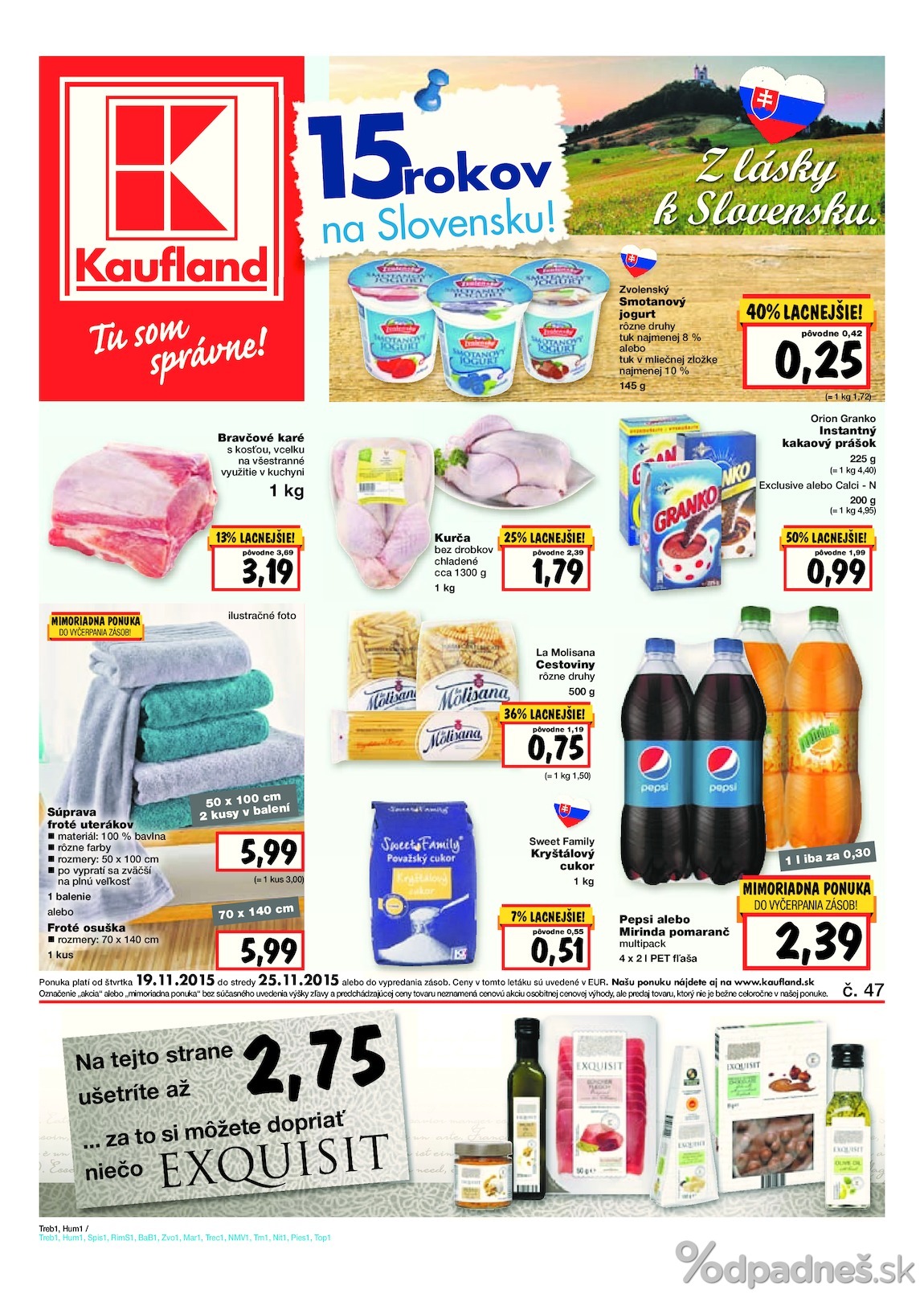 Kaufland leták platný do 25.11.2015 | Letákovo.sk
