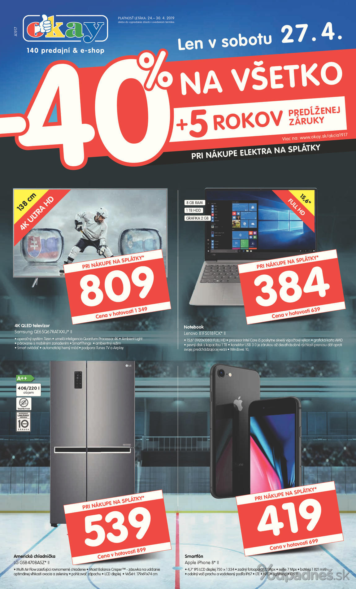 OKAY elektro leták platný do 30.4.2019 | Letákovo.sk