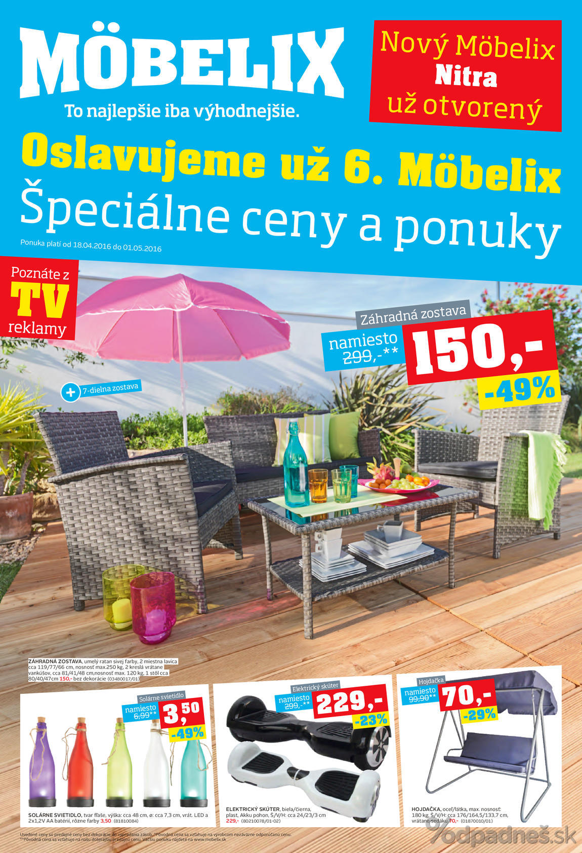 Mobelix leták platný do 1.5.2016 | Letákovo.sk