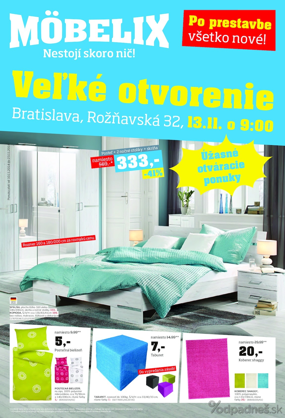 Mobelix leták platný do 23.11.2014 | Letákovo.sk