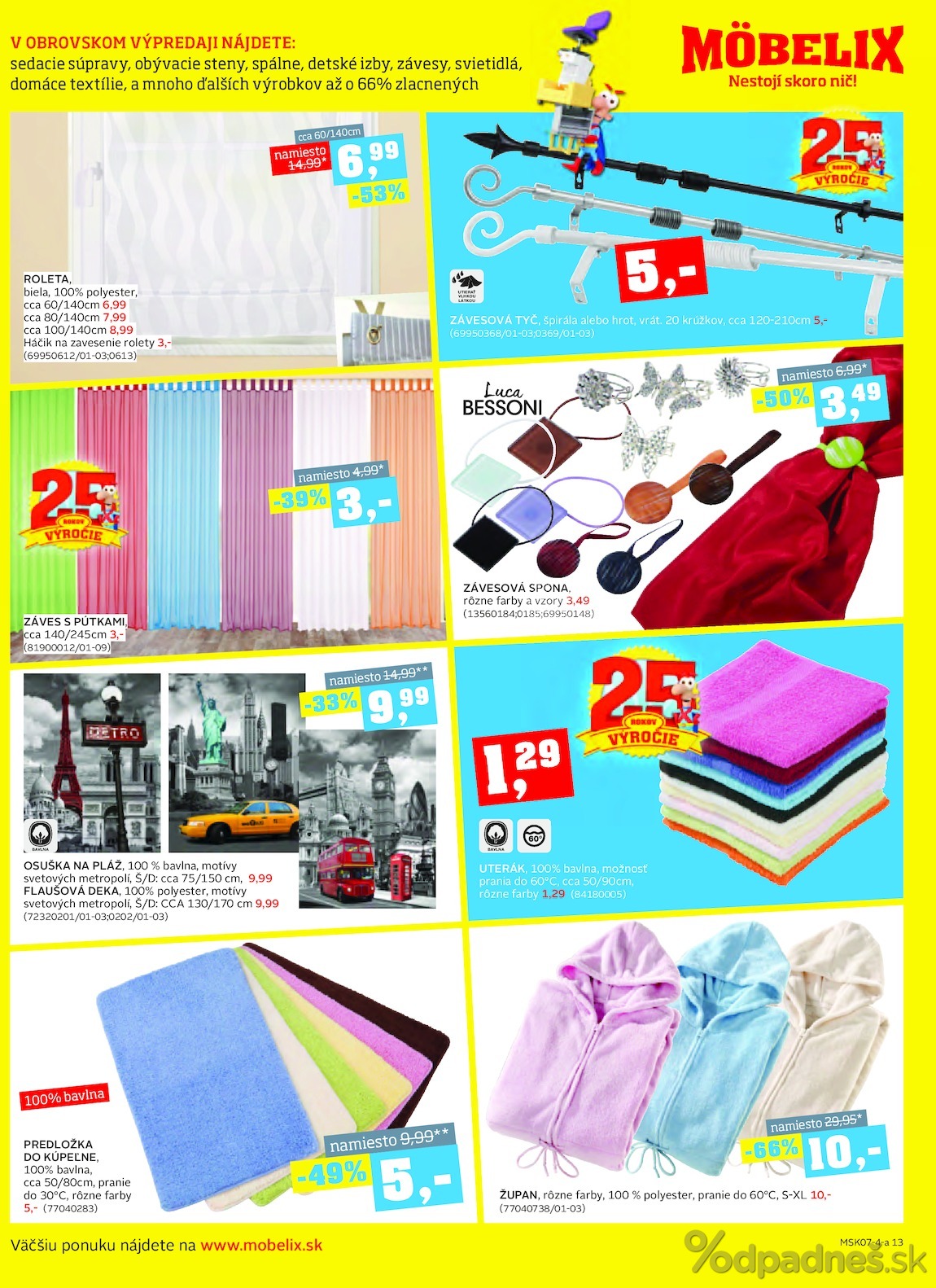 Mobelix leták platný do 8.7.2014 | Letákovo.sk