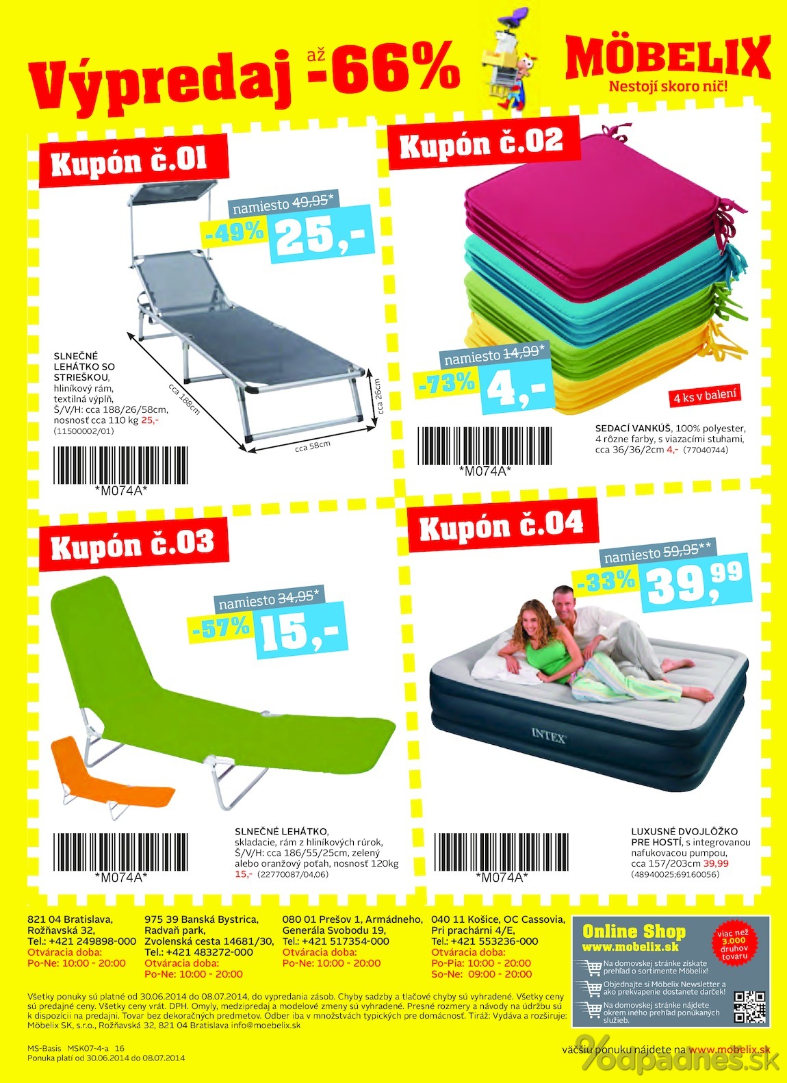Mobelix leták platný do 8.7.2014 | Letákovo.sk