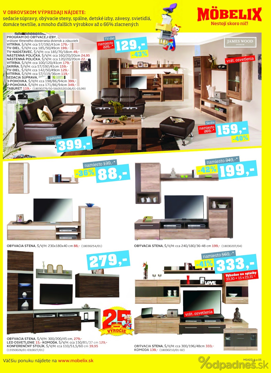 Mobelix leták platný do 8.7.2014 | Letákovo.sk