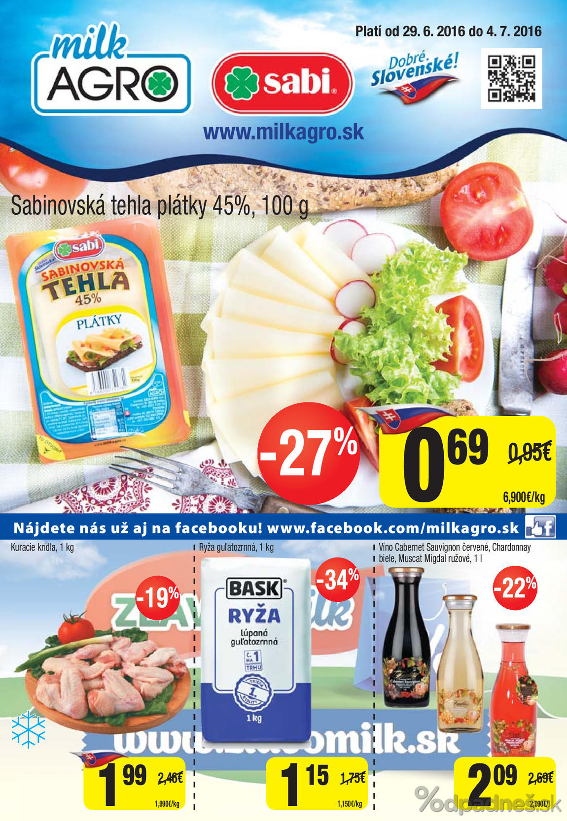 Milk agro leták platný do 4.7.2016 | Letákovo.sk