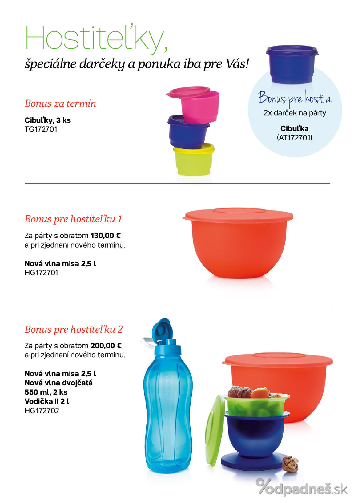 Tupperware leták platný do 6.8.2017 | Letákovo.sk